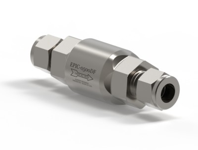 1" - EPIC® Double Ferrule 303 Stainless Steel Check Valve (EPIC-1000DF ...
