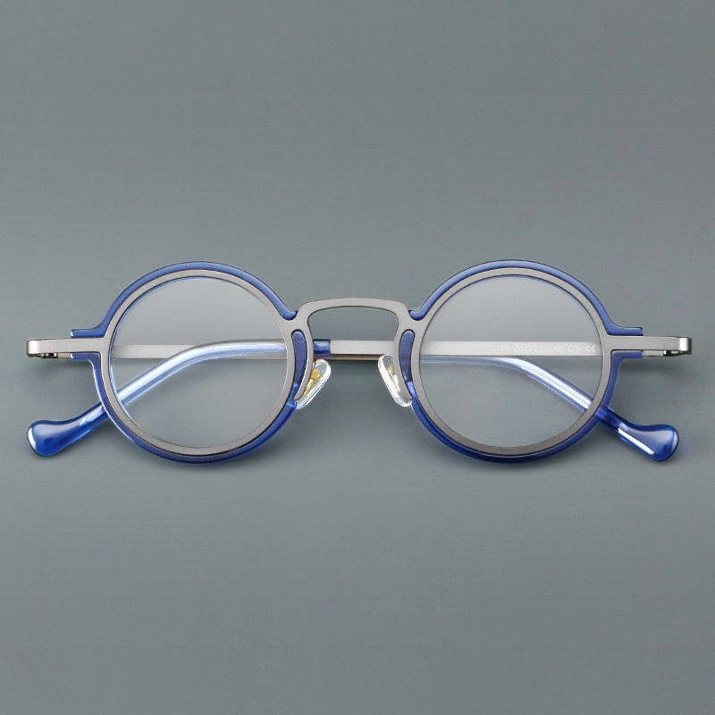 Deluxe Small Round Retro Eye Glasses Full Rim Retro Clear lenses ...