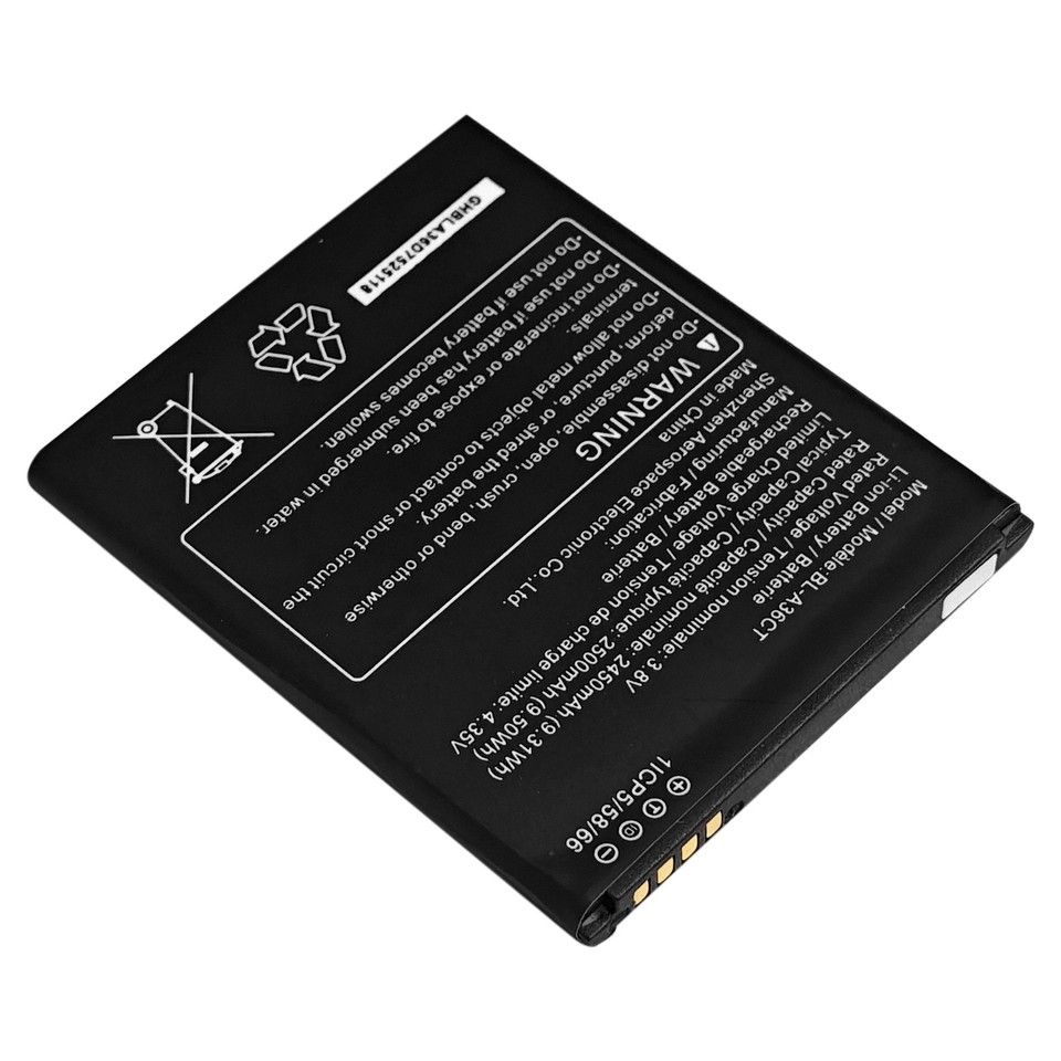 Replacement Phone Battery BL-A36CT for Cricket Debut Smart SL101AE 2450 ...