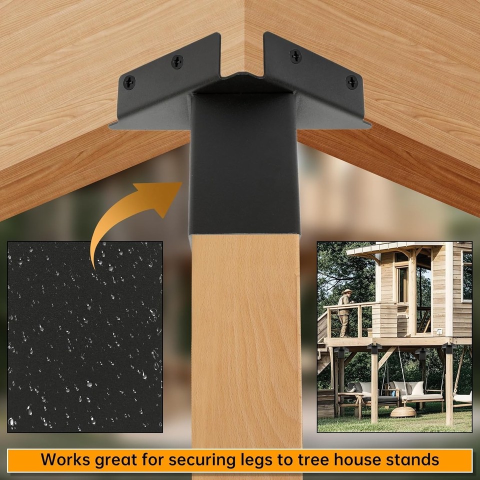 4x4 Deer Stand Brackets, 4PCS Platform Brackets for Hunting & Outdoor ...