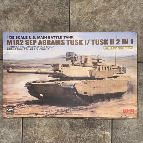 Rye Field Models 5026 1:35 M1A2 SEP Abrams TUSK I/TUSK II 2 in 1 Battle ...