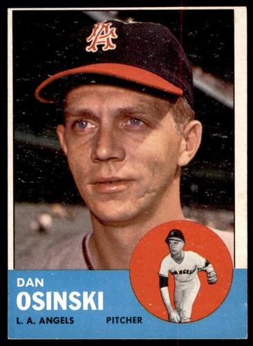 1963 TOPPS DAN OSINSKI RC LOS ANGELES ANGELS #114 EXMT-NM | eBay