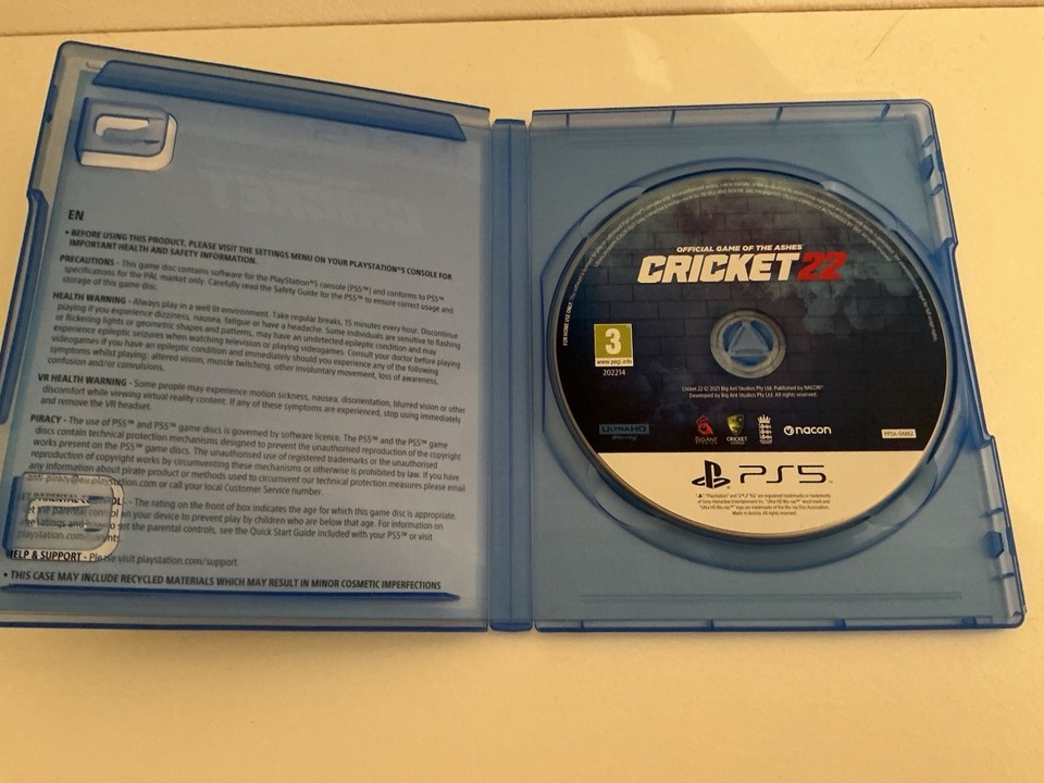 PS5 Cricket 22 - The Official Game of The Ashes | eBay UK