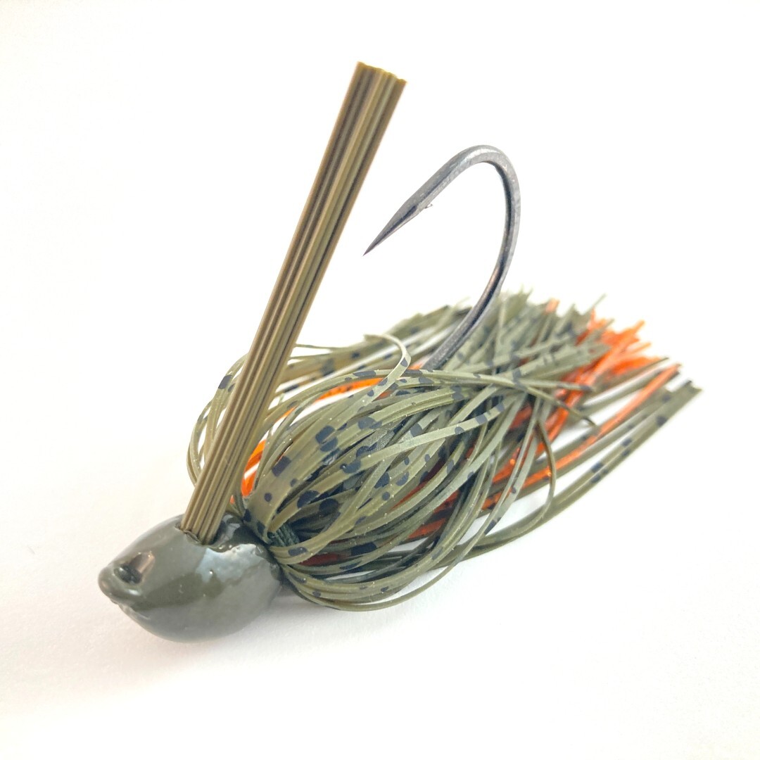 3-Pack Hand-Tied 1/2-oz. Green Pumpkin Bama Craw Recessed Flat-Eye ...