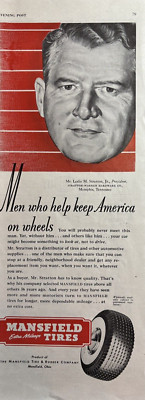1951 Mansfield Tire Rubber Co Ohio Leslie M Stratton Hardware Co VTG ...