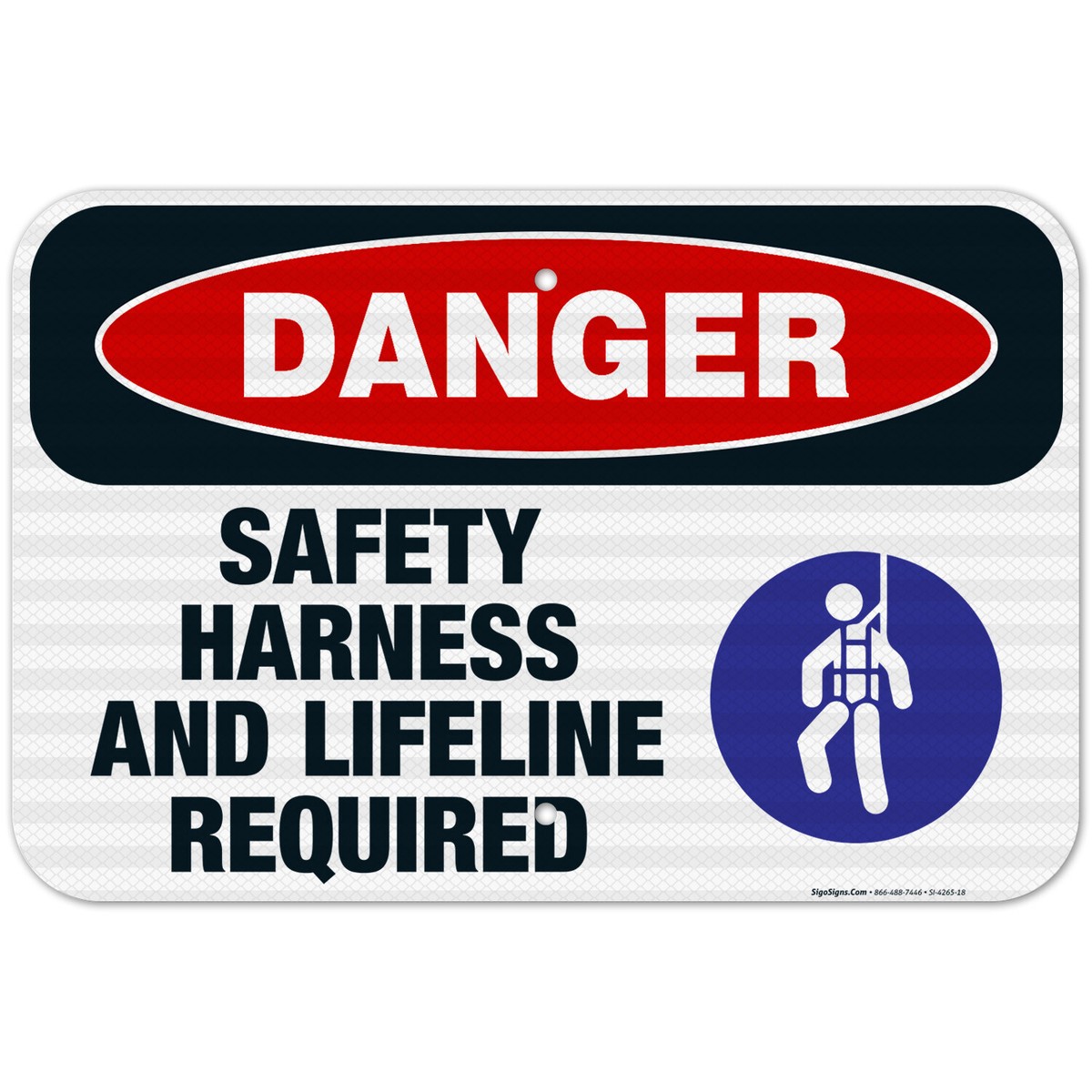 Safety Harness Sign