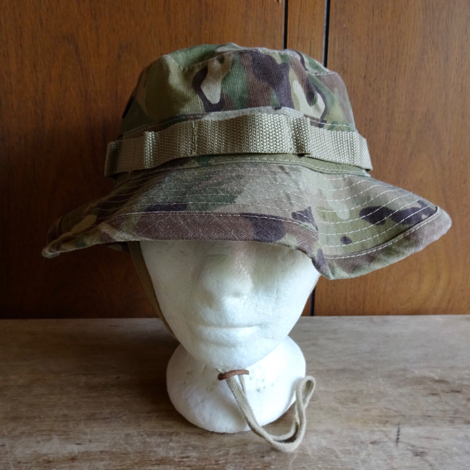 MultiCam Type II Camo Hot Weather Sun Chin Cord Boonie Bucket Hat Size ...