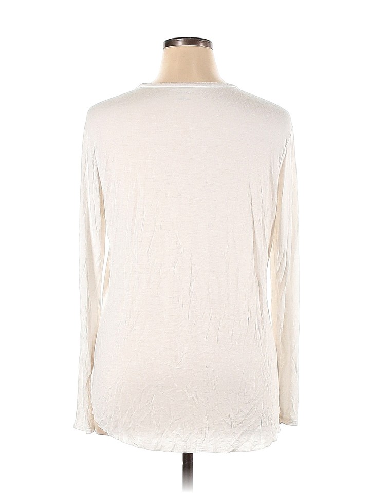 Halogen Women Ivory Long Sleeve T-Shirt XL | eBay