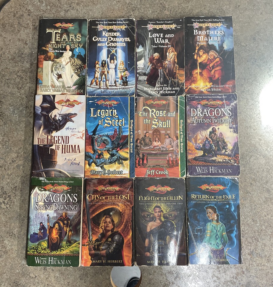 Dragonlance Vintage 22 Book LOT (Linsha, Lost Histories, Chronicles, Tales etc) | eBay