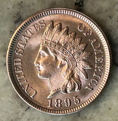 1895 P Indian Head Cent - Penny Exceptional Lustrous Red Gem | eBay