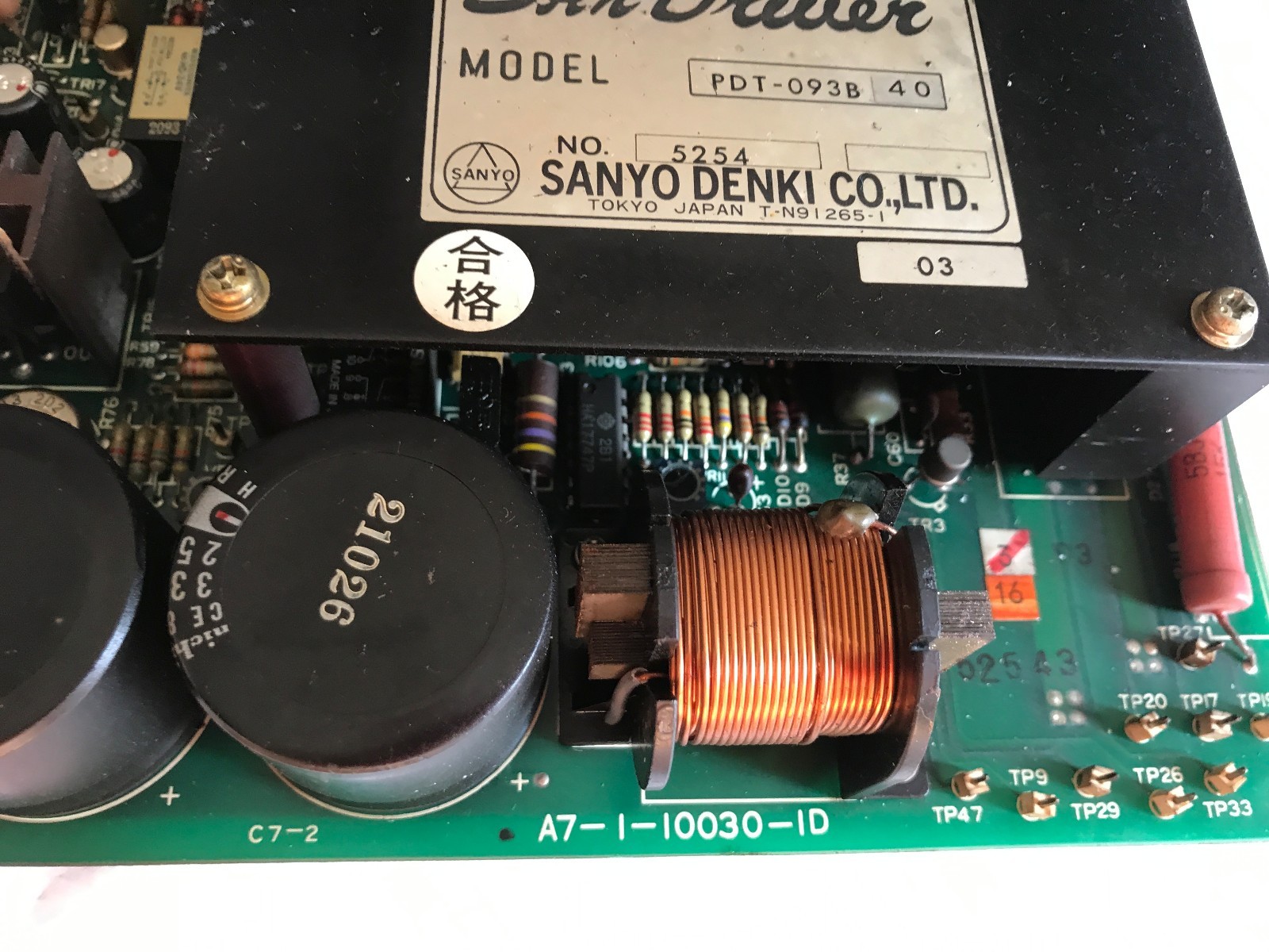 SANYO DENKI PDT-093B 40,SANYO DENKI PDT-093B ,5254,A7-I-10030-ID,A7-1 ...