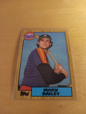 1987 Topps #197 MARK BAILEY Houston Astros Baseball Card, Catcher, Star ...