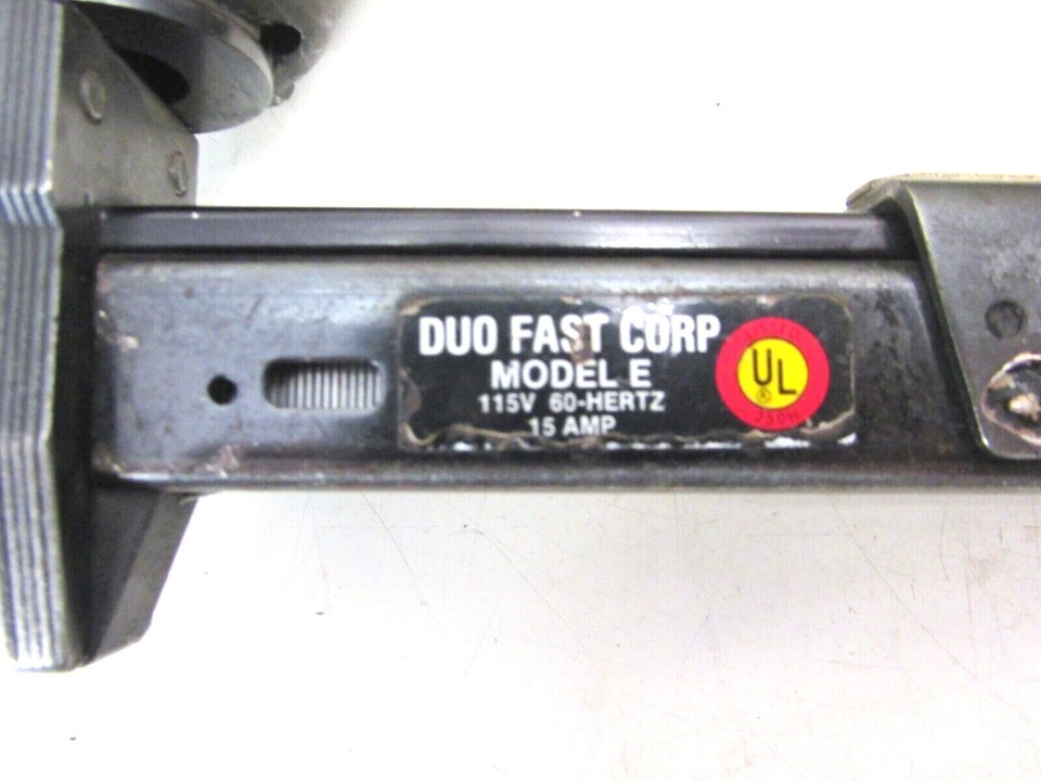 DUO-FAST Model E ELECTRIC STAPLER w/ CASE, CARPET UPHOLSTERY TACKER | eBay