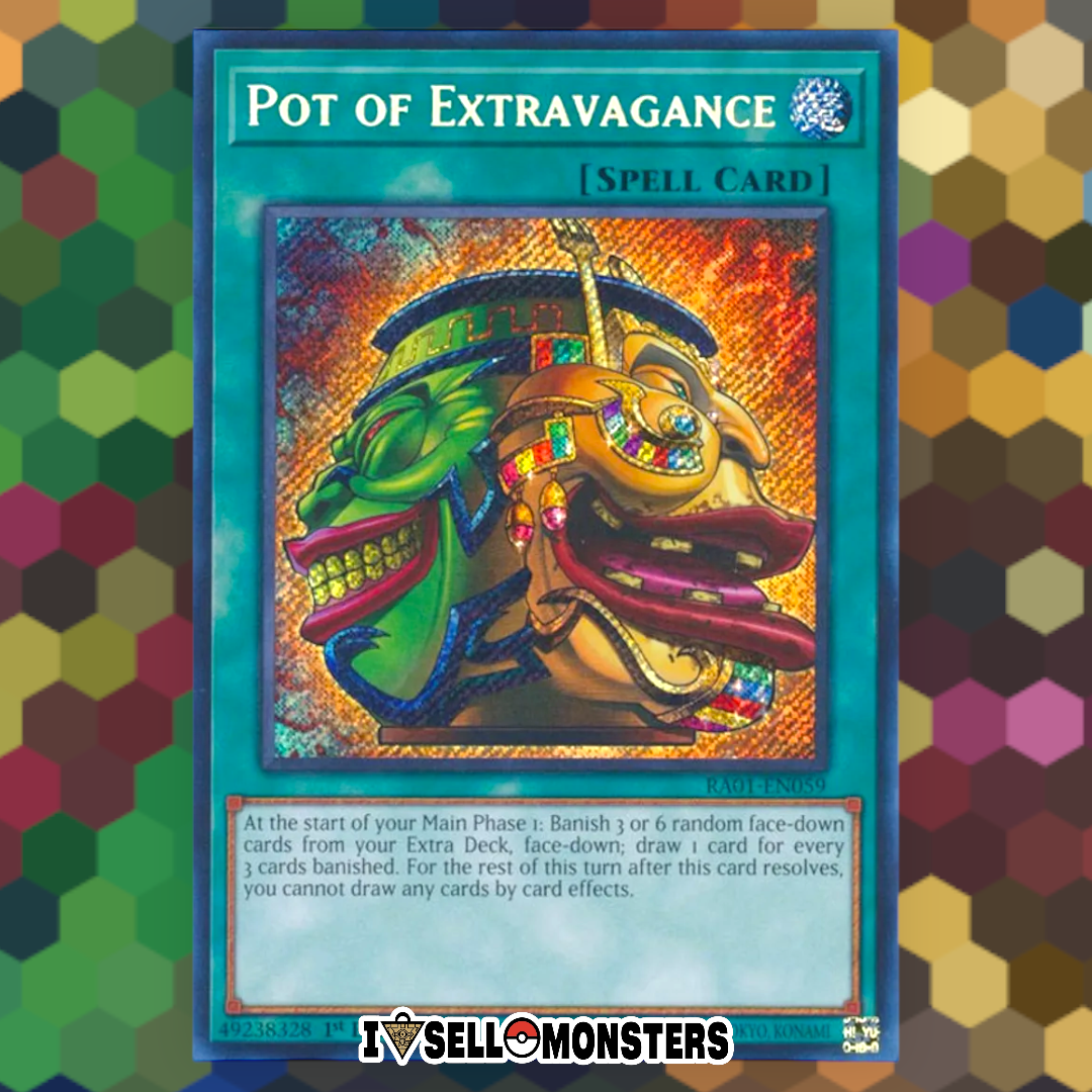 Yu-gi-oh! TCG 1x Pot of Extravagance RA01-EN059 SECRET YUGIOH! x1 SPELL ...