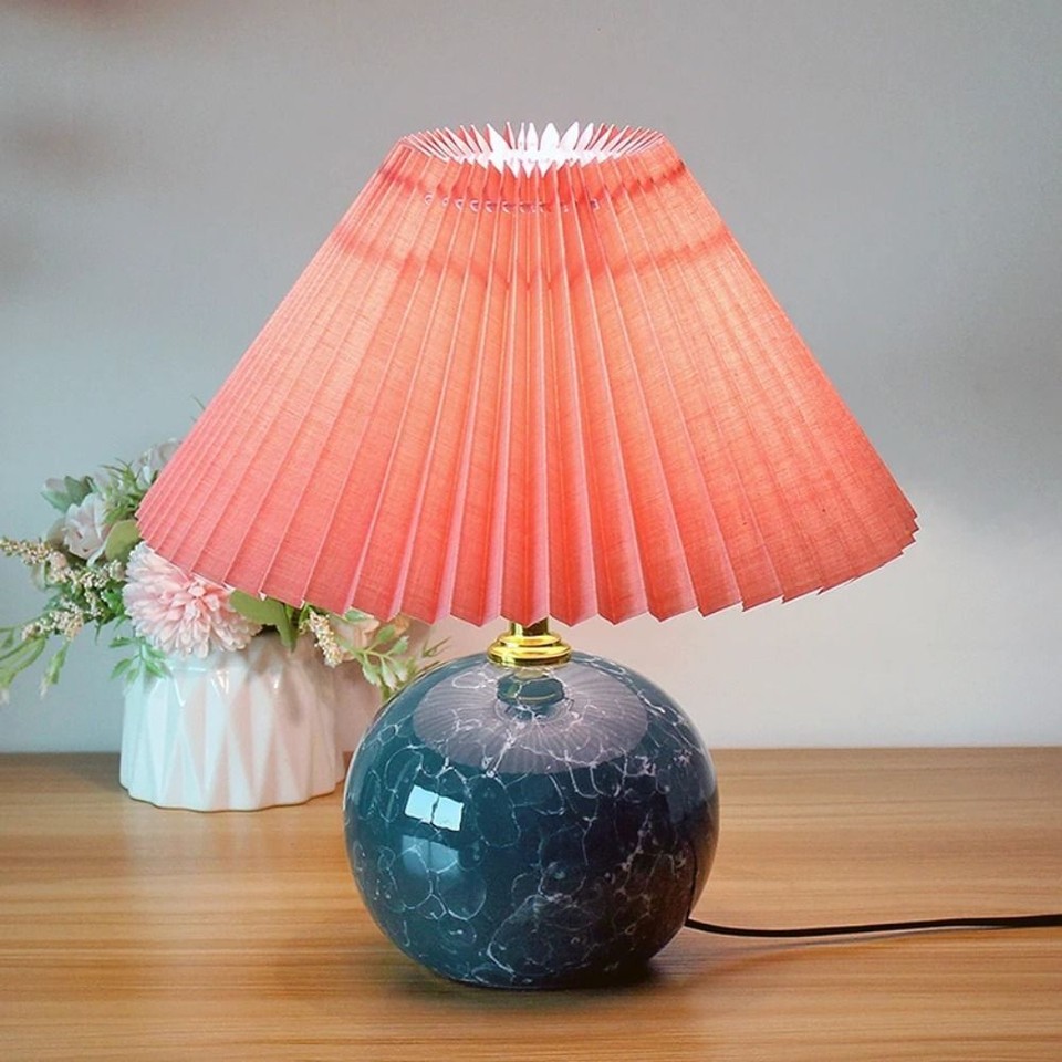 DIY Pleated Lampshade Table Lamp/Floor Lamp Cover E27 Lighting ...