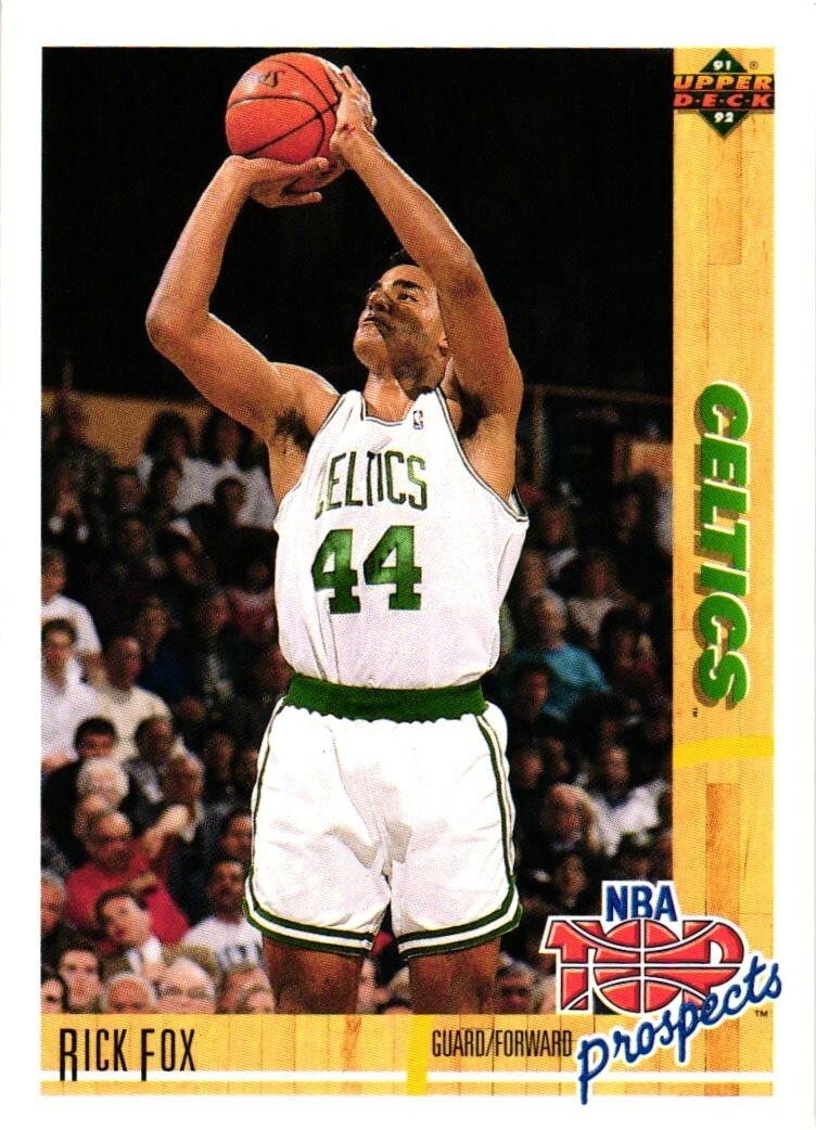 1992 Upper Deck Rick Fox #443 Rookie RC Boston Celtics NBA Top ...