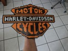 Harley Davidson And Eagles Perler Bead Pixel Wall Art (Set of 3) | eBay