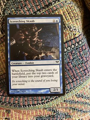 Magic The Gathering Trading card MTG Screeching Skaab Creature Zombie ...