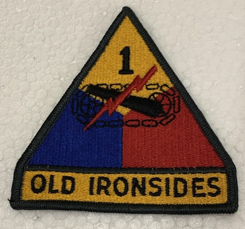 Old Ironsides Embroidered Patch US Army 1st Armored Division Tank Armor ...