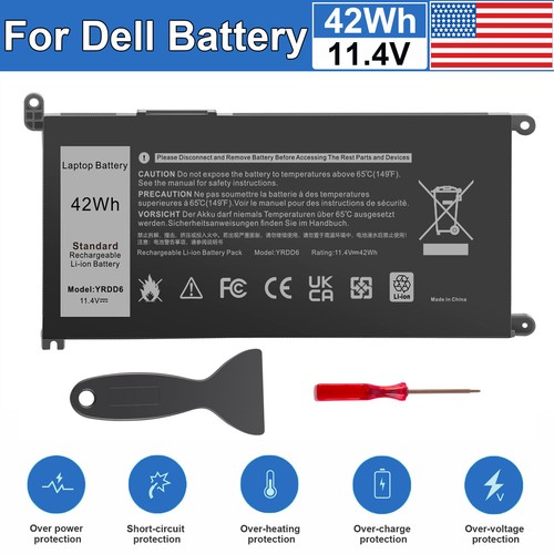Battery for Dell Inspiron 15 3493 3582 3583 3584 3593 3793 14 5481 2-in ...