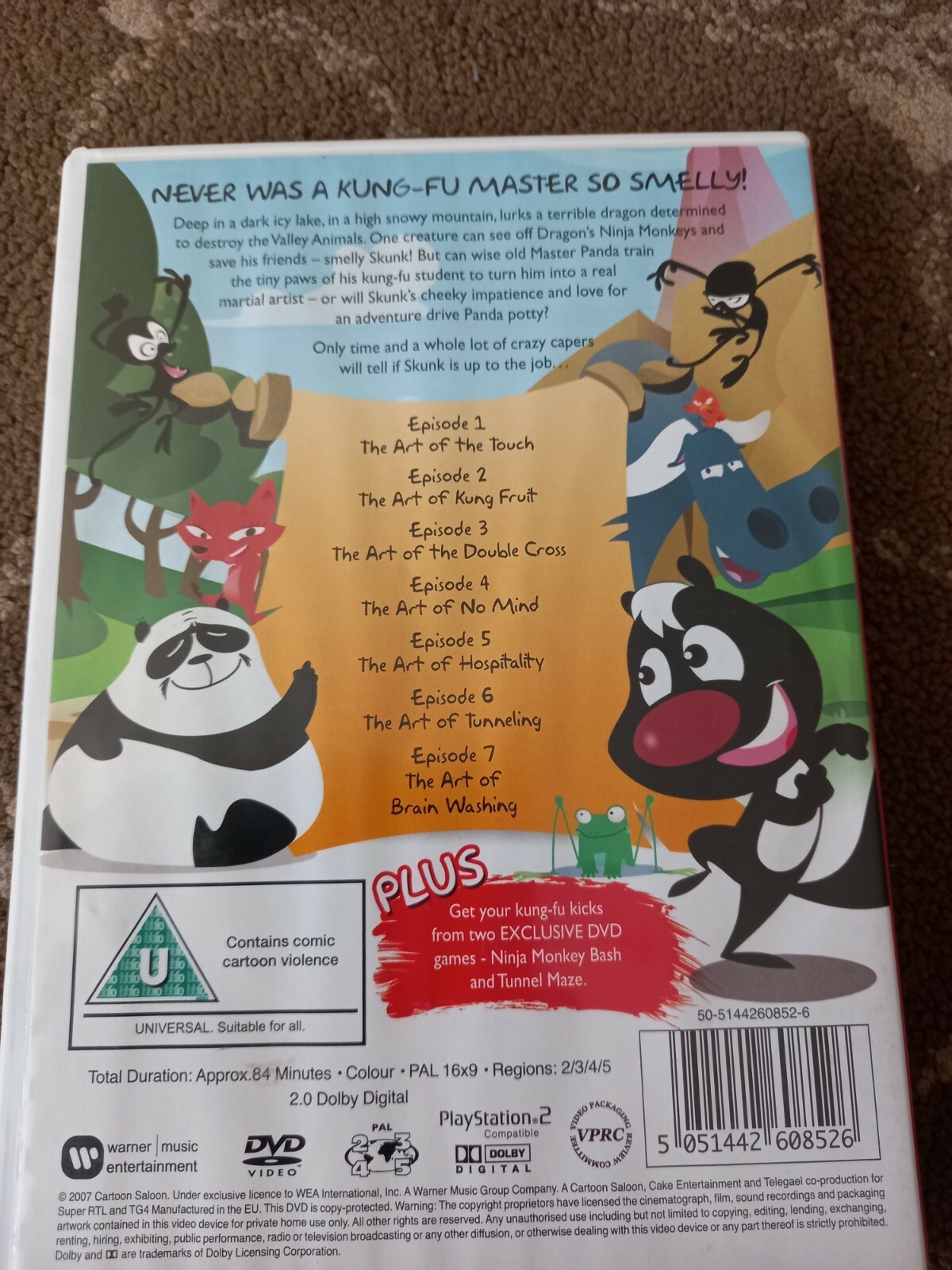 SKUNK FU THE ART OF TOUCH DVD KIDS 7 EPISODES | eBay UK