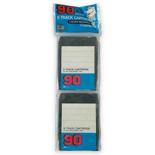 Blank 8-Track Cartridges (2) Pack 90 Minutes Kmart NOS NEW Sealed #3 | eBay