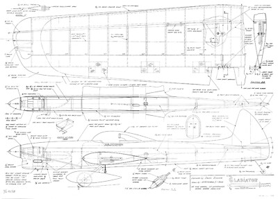 Gladiator control line stunt model plan | eBay UK