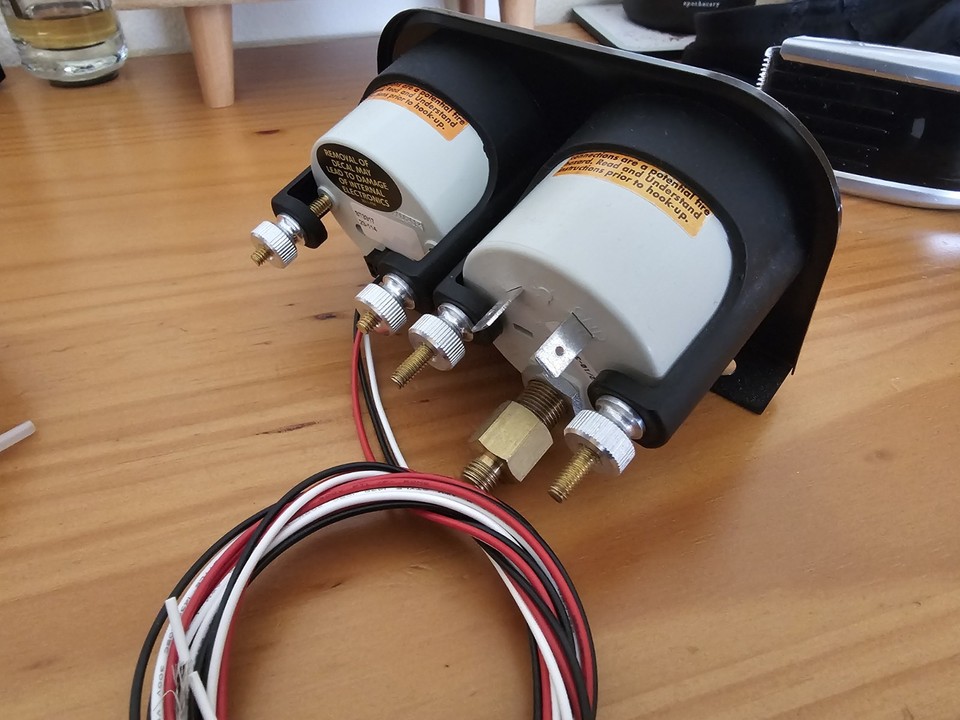 Stack 50mm Boost Gauge And Anologue Time Clock 50mm.. In Holder. New ...