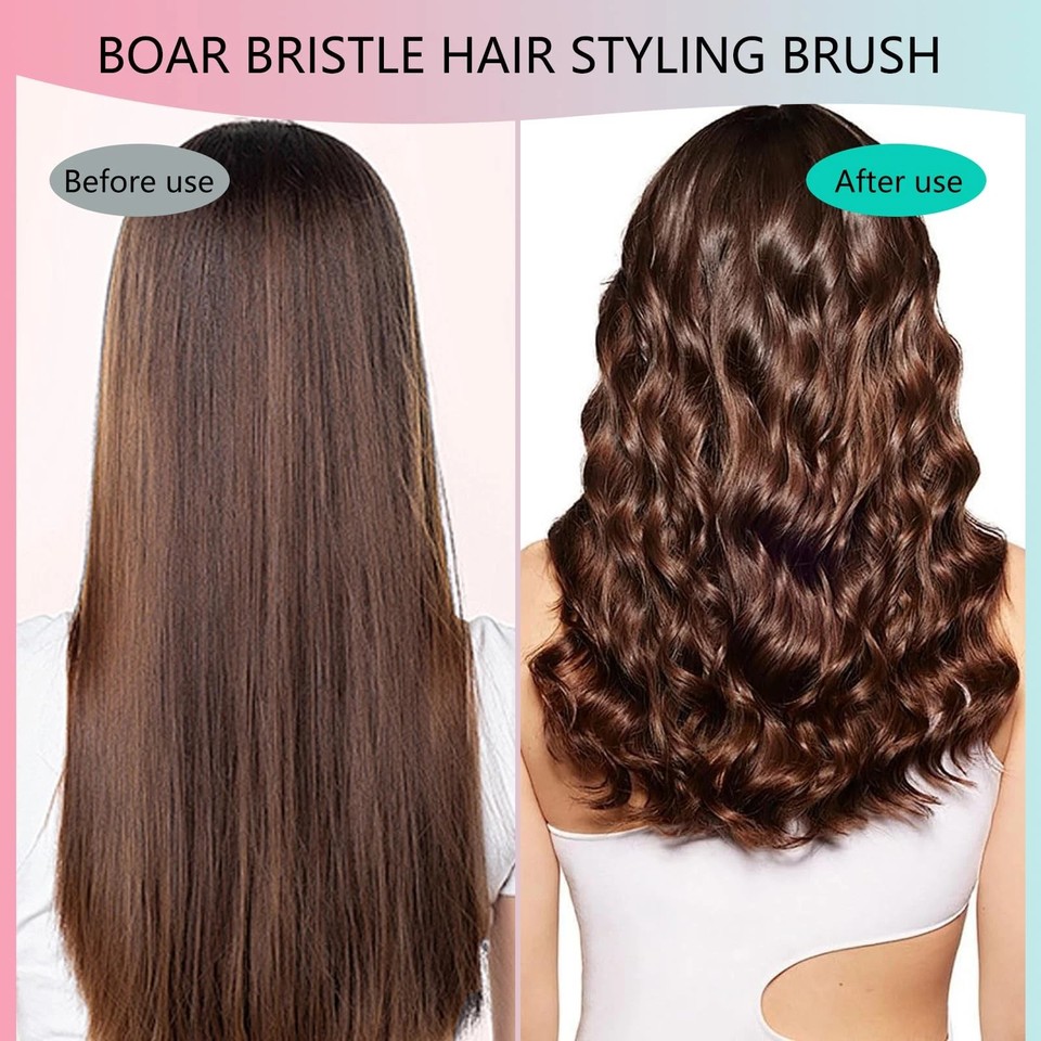 Bounce Curl Define Styling Brush - Frizz Preventing Curling Comb with ...