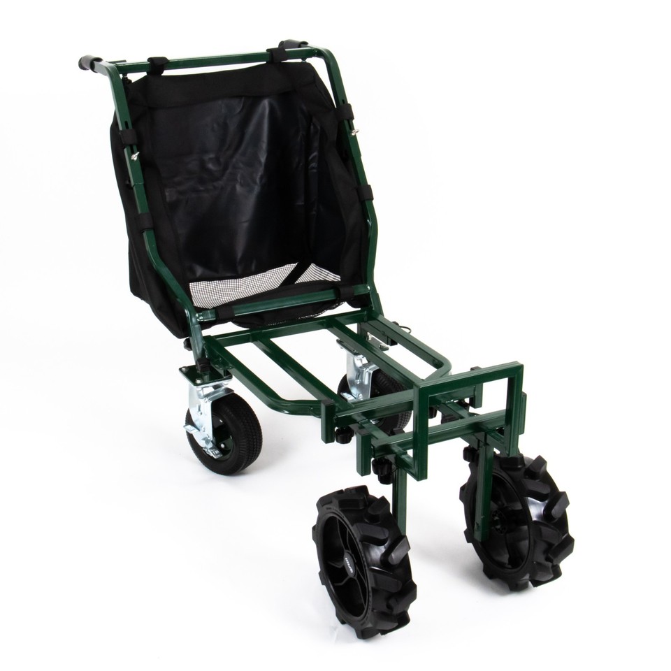 Motofish Fishing Trolley Push Barrow With Rear Swivel Wheels | eBay UK
