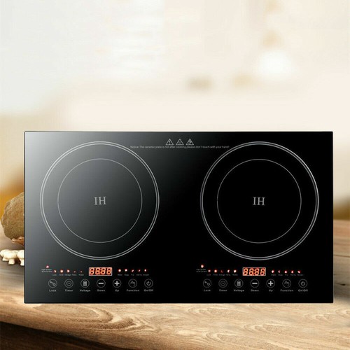 Portable Induction Cooktop Countertop Dual Cooker Burner Stove Hot ...