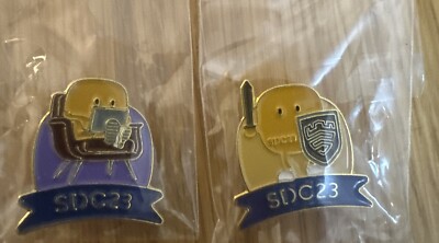 Samsung SDC23 Lapel Pins Set Of 2 Conference Badge Accessories Pin | eBay