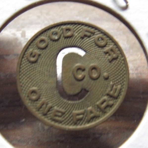 1961 The Connecticut Company Hartford, CT Transit Bus Token ...