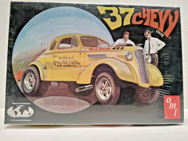 AMT 37 Chevy Coupe Model Kit Vintage Stock Custom Drag 427 V8 for sale ...