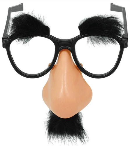 Mr Boss Comedy Glasses big nose mustache eyebrows disguise costume eye ...