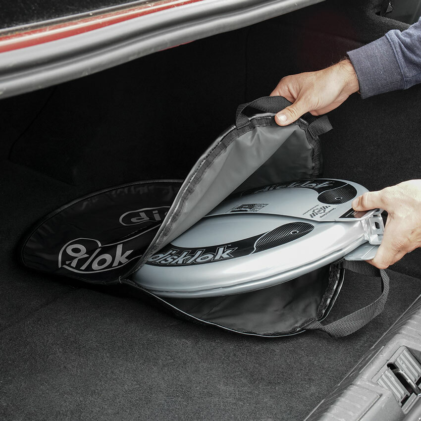 DISKLOK Security Steering Wheel Lock Silver Storage Case Carry Cover Boot Bag | eBay