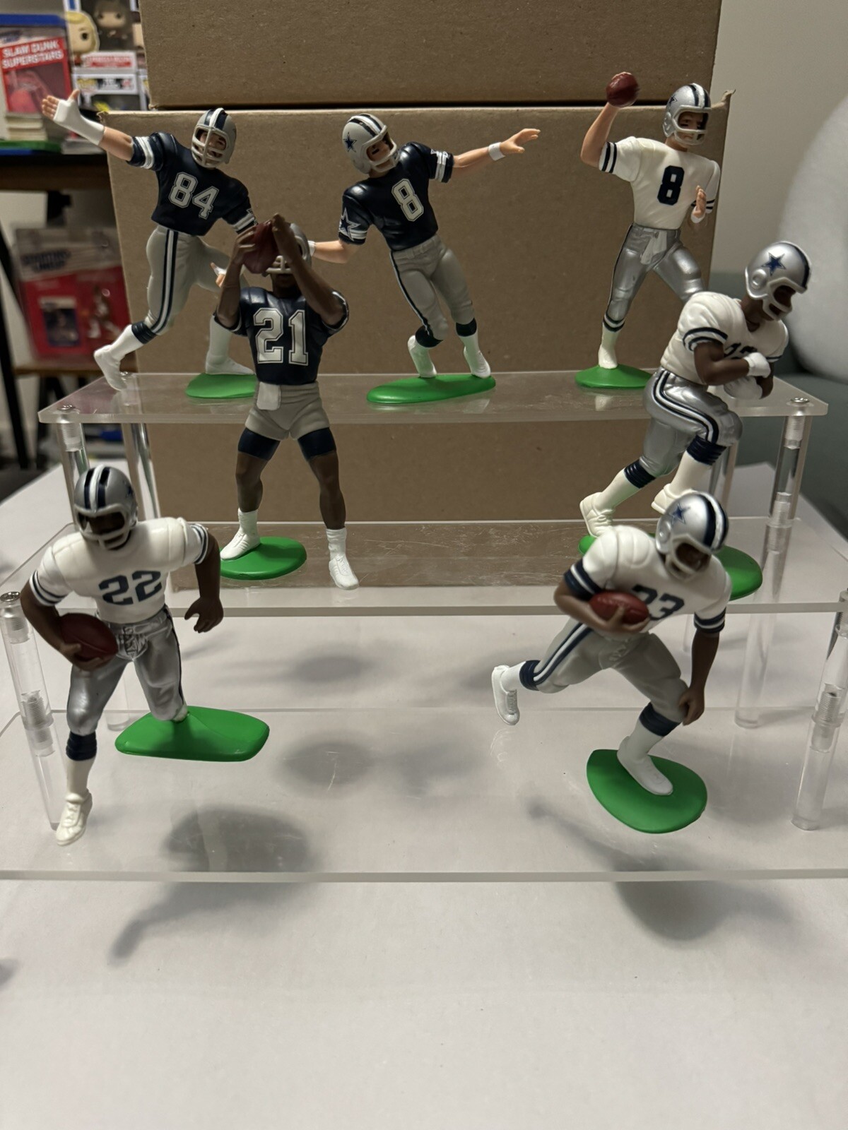 7 Loose Starting Lineup SLU Football Figures - WITH HELMETS - Dallas ...