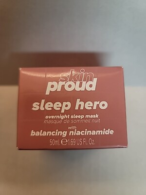 NIB NEW Skin Proud Sleep Hero Overnight Sleep Mask 50ml w/ Balancing ...