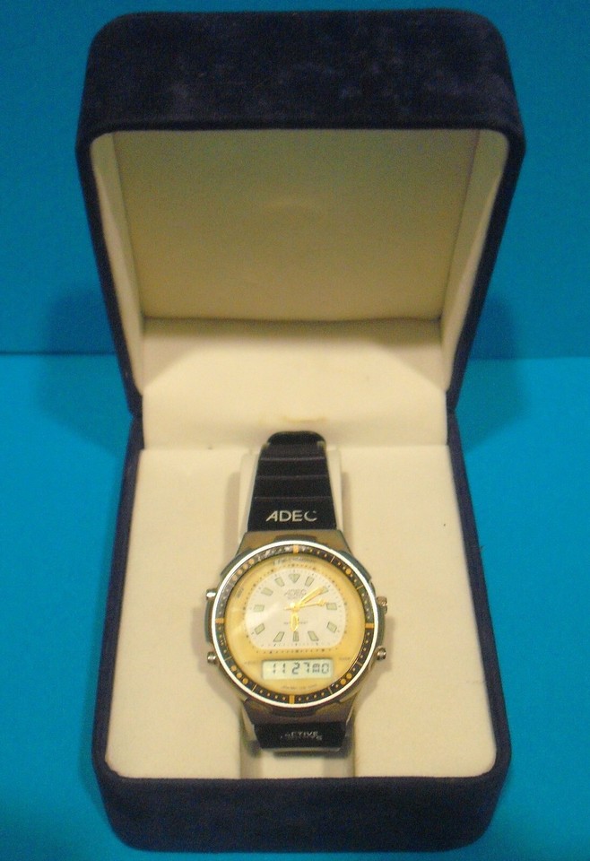 Adec by Citizen Chronograph Watch, Rare Citizen Chronograph 1990s ...