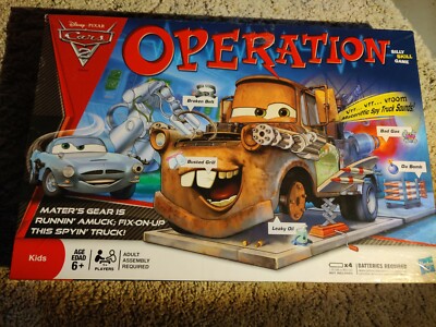 OPERATION Cars 2 Game Hasbro Pixar Mater Lightning McQueen As Is | eBay