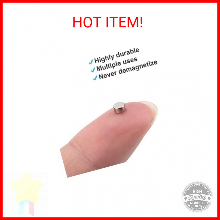 200Pcs Small Magnets, 3x2 mm Mini Tiny Round Magnets, Micro Magnets for ...