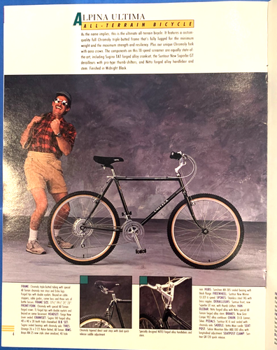 Vintage 1985 UNIVEGA Mountain Bike All-Terrain Dealer Bicycle Catalog ...