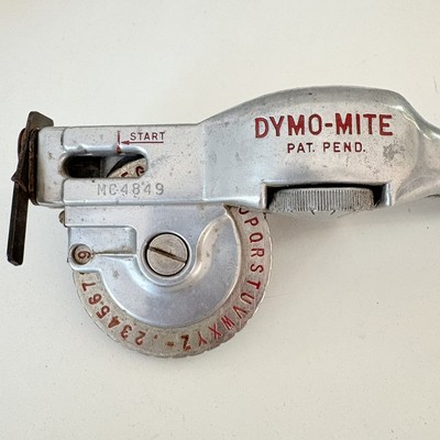 Vintage DYMO MITE TAPEWRITER Hand Embossing Label Maker | eBay
