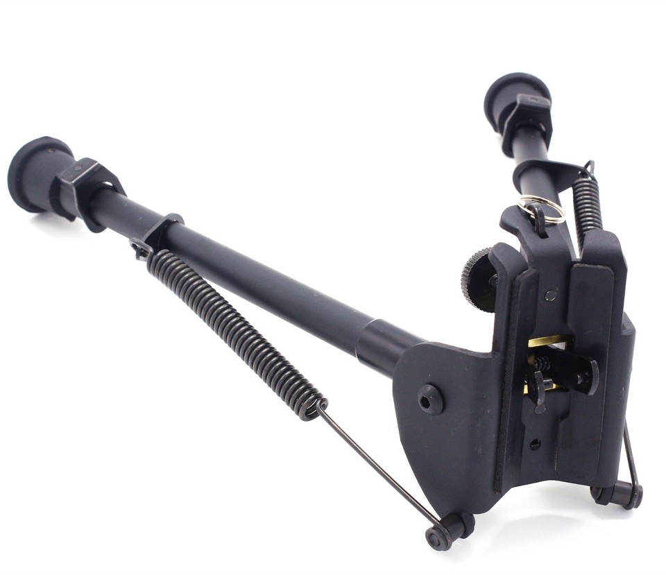 6,9" Harris Style Rifle Bipod Adjustable Spring Return with Adapter For ...