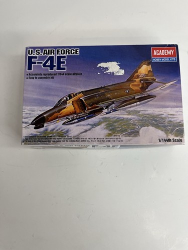 Academy 12605 U.S. Air Force F-4E 1/144th Scale Model Kit Open Box ...
