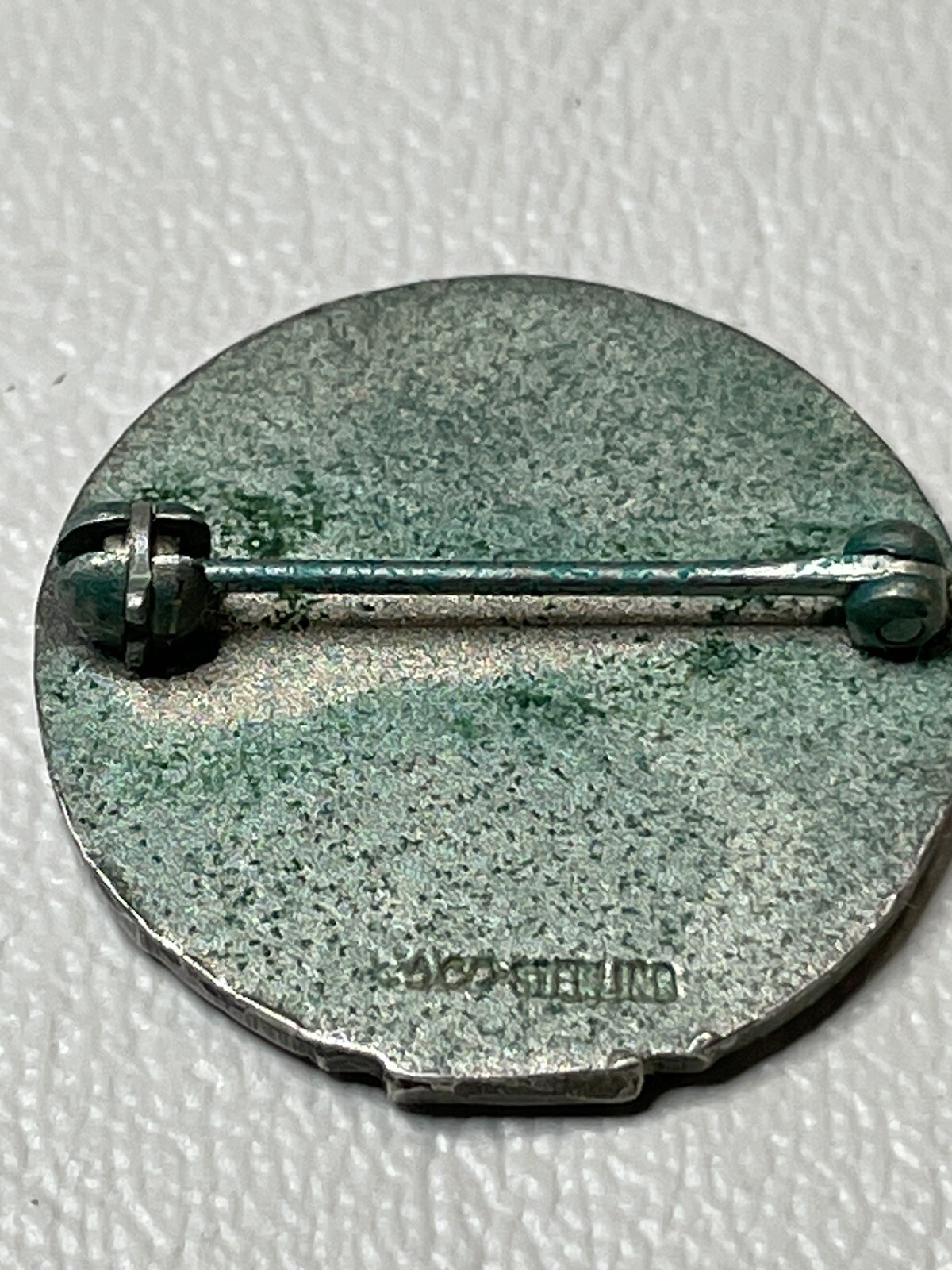 VINTAGE STERLING SILVER 5 YEAR SERVICE PIN FOR FAMILY HOSPITAL 20MM D ...