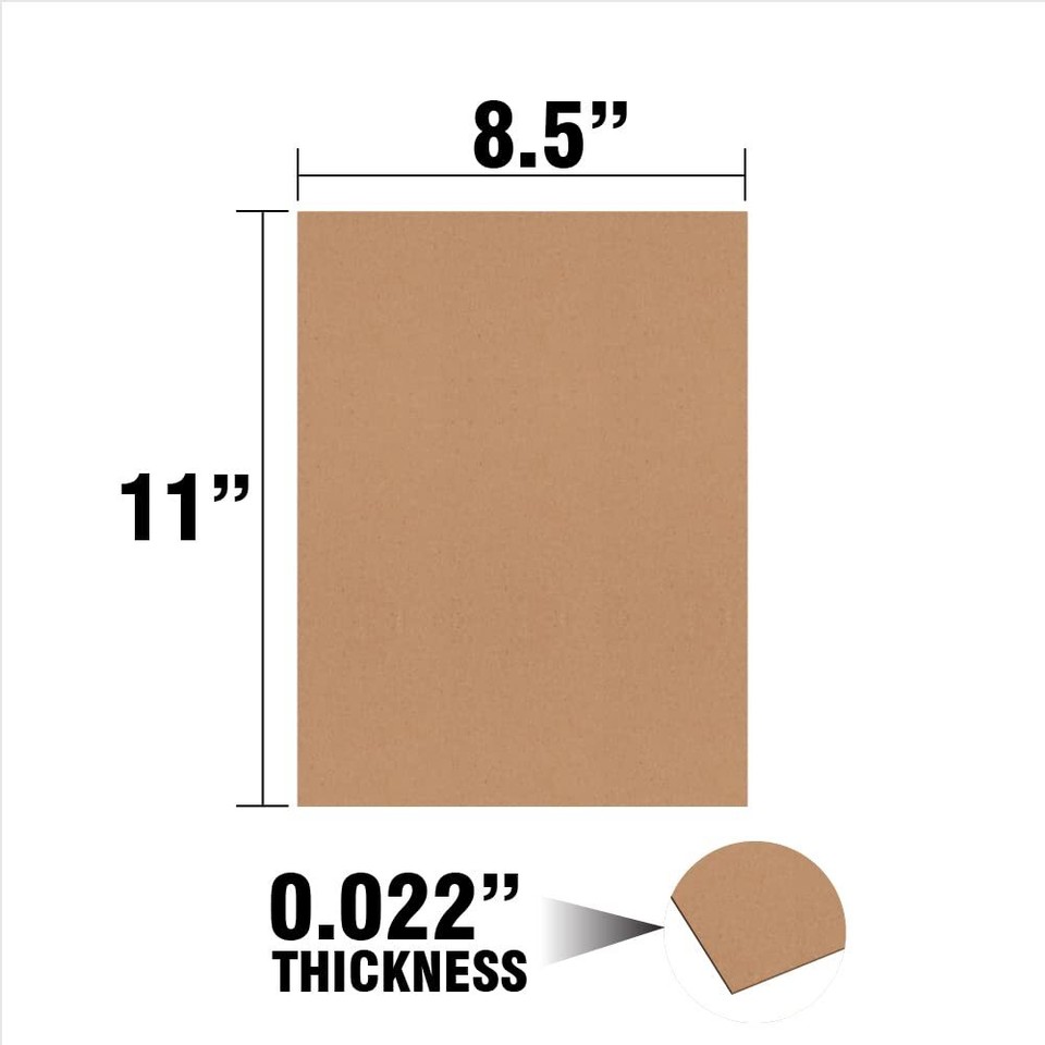 Cardboard Sheets Chipboard Sheets Chip Board Paperboard .030 Thick ...