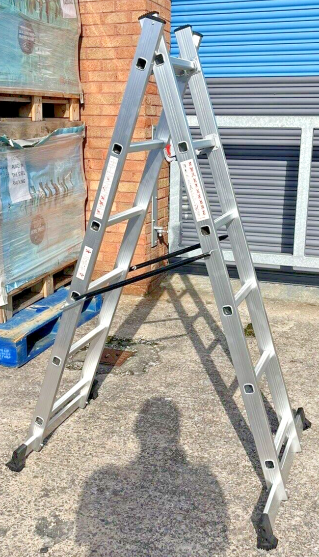 1.70M Platform Ladder Combination Scaffold Multi Purpose Aluminium Work ...