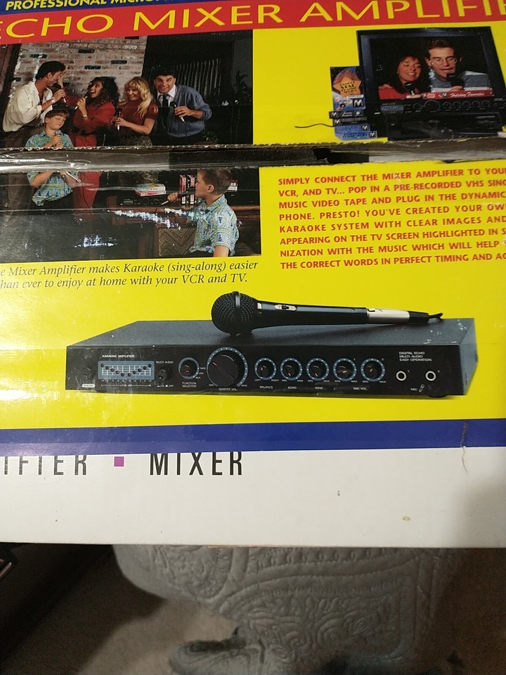 Corvus LK-600 Digital Echo Karaoke Amplifier System 2 Microphone Inputs ...