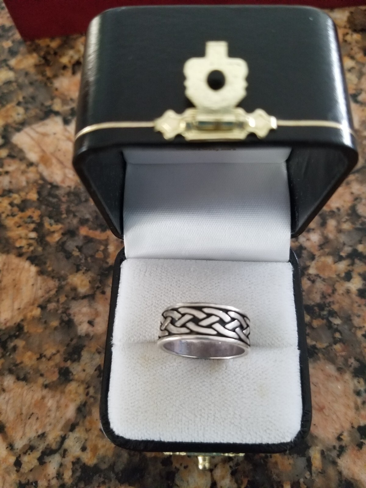 Thick Sterling Silver Celtic Braided Ring/Band/Thumb … - Gem